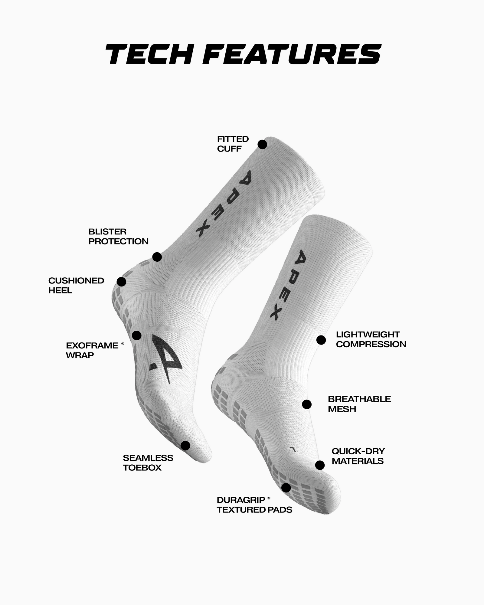 Apex PRO 3.0 Grip Socks | Elite Soccer Gear | World's #1 Grip Sock