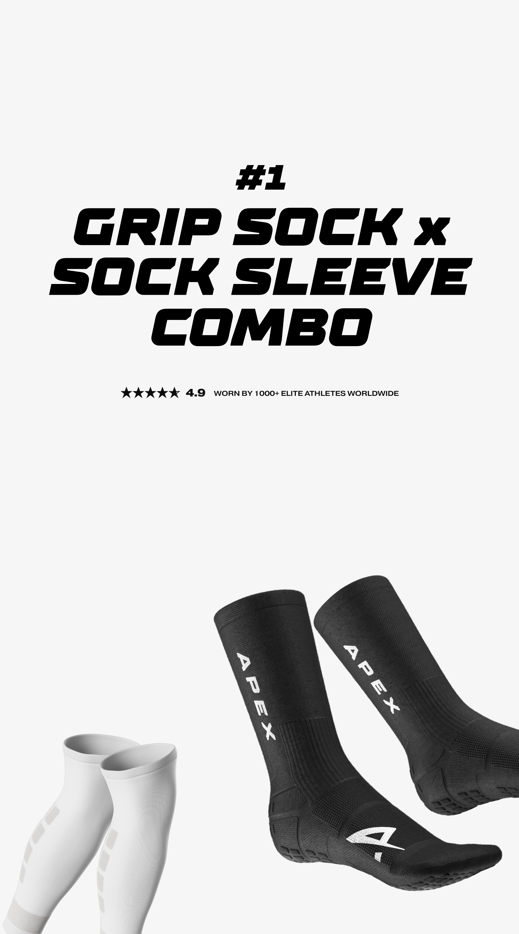 APEX | Elite ExoFrame™ Grip Socks | FREE Shipping